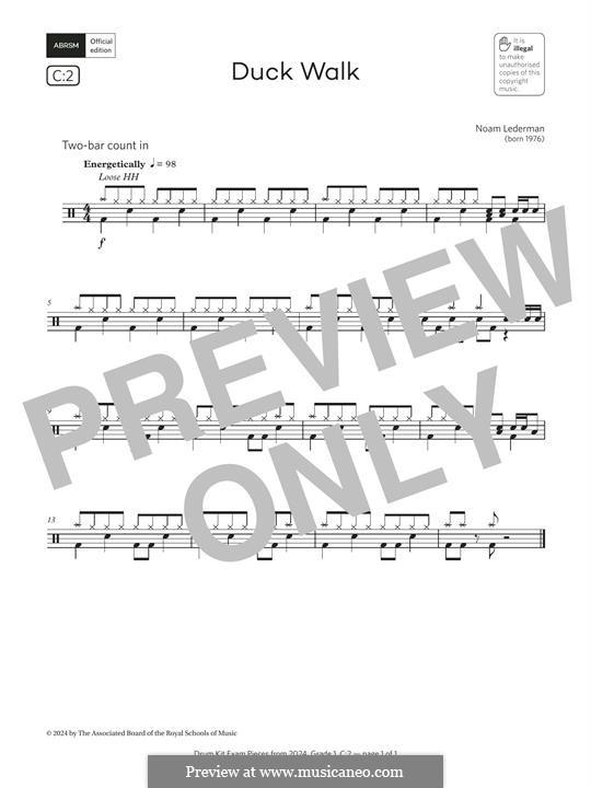 Duck Walk by N. Lederman - sheet music on MusicaNeo