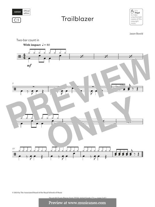 Trailblazer by J. Bowld - sheet music on MusicaNeo
