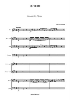 Octet by F. Holanda - sheet music on MusicaNeo