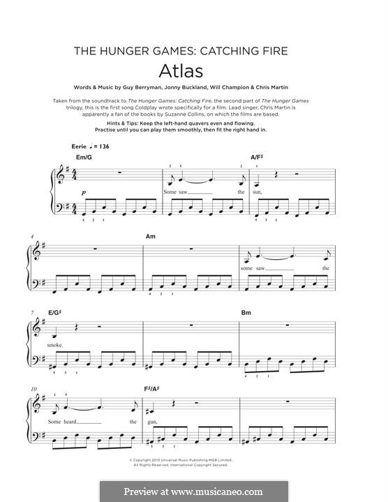 Atlas (Coldplay) by C. Martin, G. Berryman, J. Buckland, W. Champion on ...