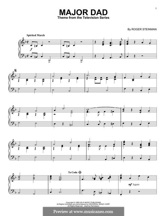 Major Dad by R. Steinman - sheet music on MusicaNeo