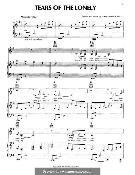 Tears Of The Lonely (Don Williams) by W. Holyfield on MusicaNeo