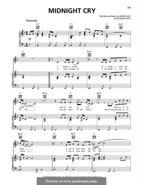 Midnight Cry by C. Day - sheet music on MusicaNeo