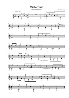 Mister Sun by folklore - sheet music on MusicaNeo