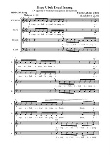 Esọp Ubọk Ewad Inyang by U. Udoh - sheet music on MusicaNeo