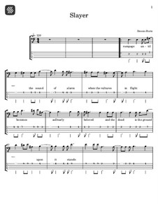 Slayer by D. Butic - sheet music on MusicaNeo