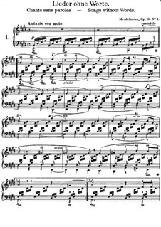 Lieder ohne Worte (Songs without Words) by F. Mendelssohn-Bartholdy on ...