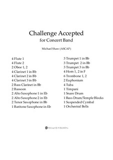 Challenge Accepted by M. Shaw - sheet music on MusicaNeo