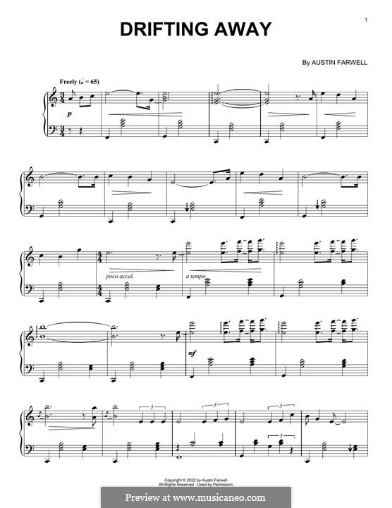 Drifting Away by A. Farwell - sheet music on MusicaNeo Drifting Away by A. Farwell - sheet music on MusicaNeo