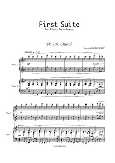 First Suite by L. Godowsky - sheet music on MusicaNeo