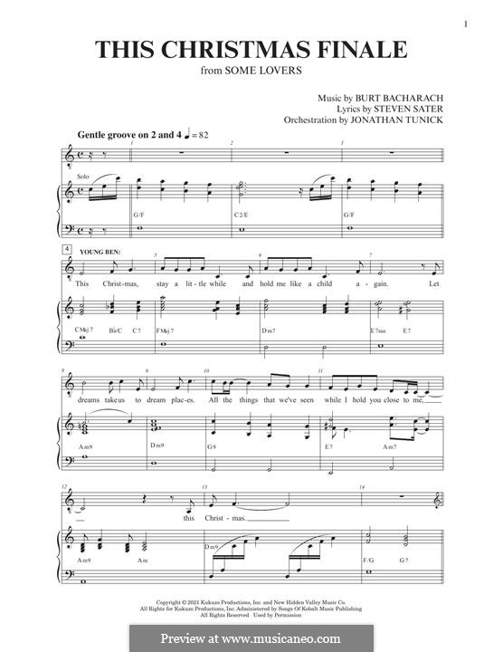This Christmas Finale (from Some Lovers) by B. Bacharach on MusicaNeo