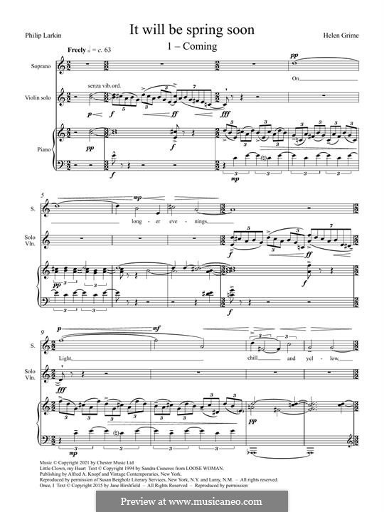 It will be spring soon by H. Grime - sheet music on MusicaNeo
