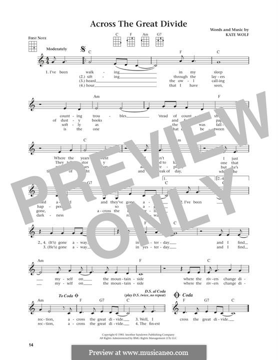 Across The Great Divide by K. Wolf - sheet music on MusicaNeo