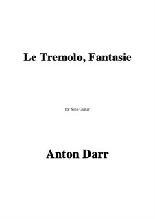 Le Tremolo, Fantasie by A. Darr - sheet music on MusicaNeo
