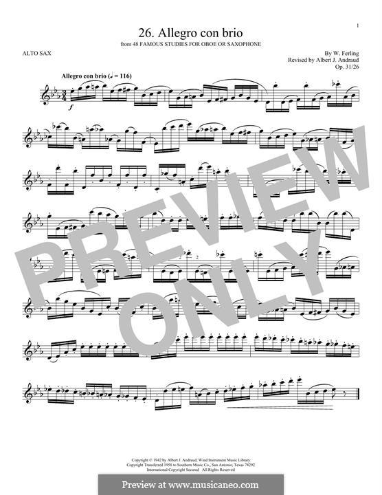 Forty-Eight Etudes for Oboe, Op.31 by F.W. Ferling on MusicaNeo