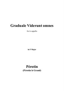 Graduale Viderunt omnes by M. Perotinus - sheet music on MusicaNeo