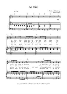 All Hail! by D. Whittle - sheet music on MusicaNeo