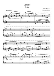 Dolce 2 by G. Bobrova - sheet music on MusicaNeo