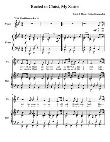 Rooted in Christ by N. Groenendyk - sheet music on MusicaNeo