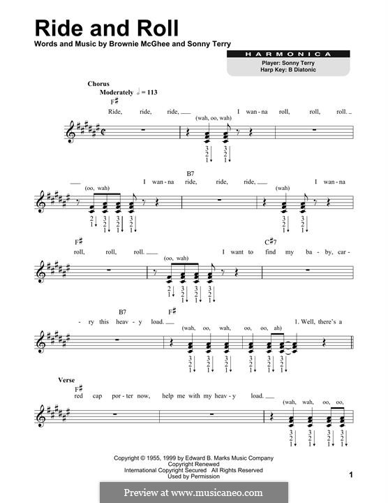 Ride And Roll by S. Terry - sheet music on MusicaNeo