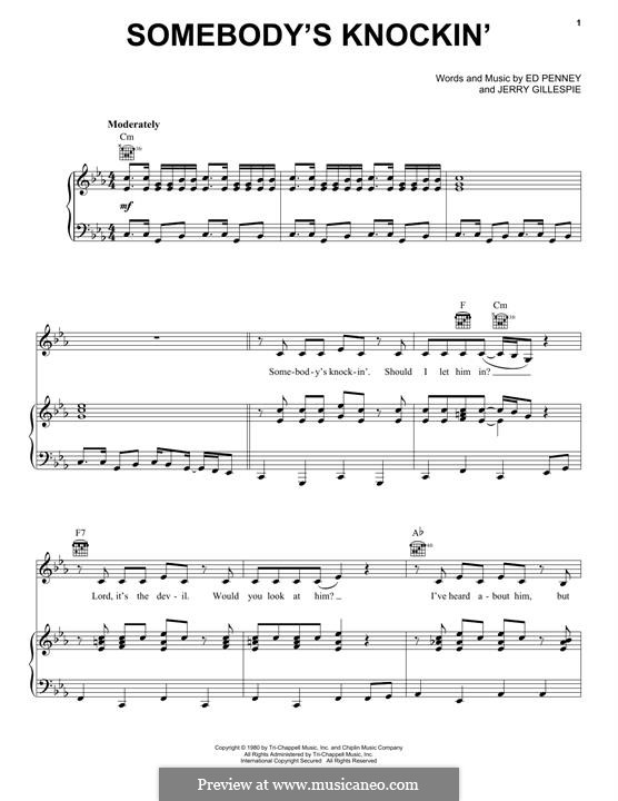 Somebody's Knockin' (Terri Gibbs) by J. Gillespie on MusicaNeo