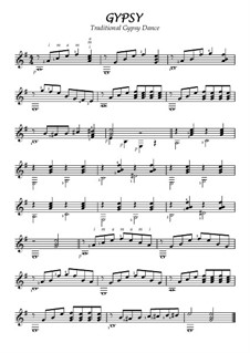 Gypsy Traditional Dance - Gypsy by folklore - sheet music on MusicaNeo