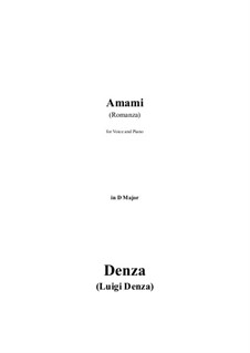 Amami! by L. Denza - sheet music on MusicaNeo