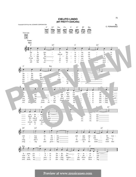 Cielito Lindo (My Pretty Darling) by C. Fernandez on MusicaNeo