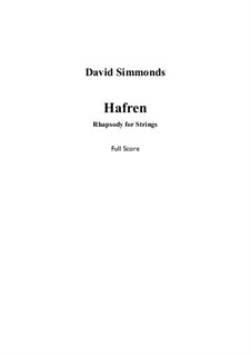 Hafren by D. Simmonds - sheet music on MusicaNeo