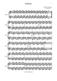 Infinity by G. Romberger - sheet music on MusicaNeo