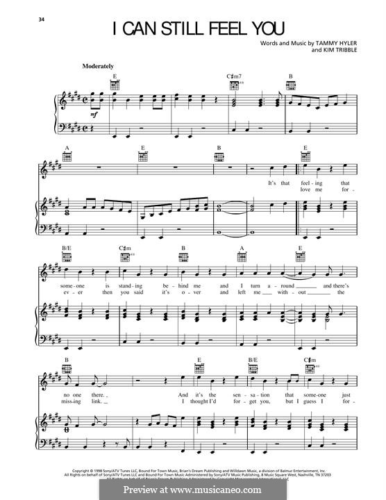 I Can Still Feel You (Collin Raye) by K. Tribble, T. Hyler on MusicaNeo