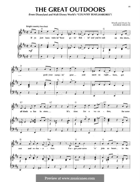 The Great Outdoors by G. Wilkins - sheet music on MusicaNeo