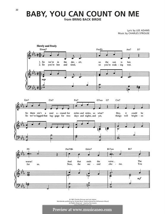 Baby, You Can Count On Me (from Bring Back Birdie) by C. Strouse on ...