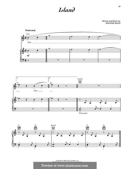 Island by H. Nova - sheet music on MusicaNeo