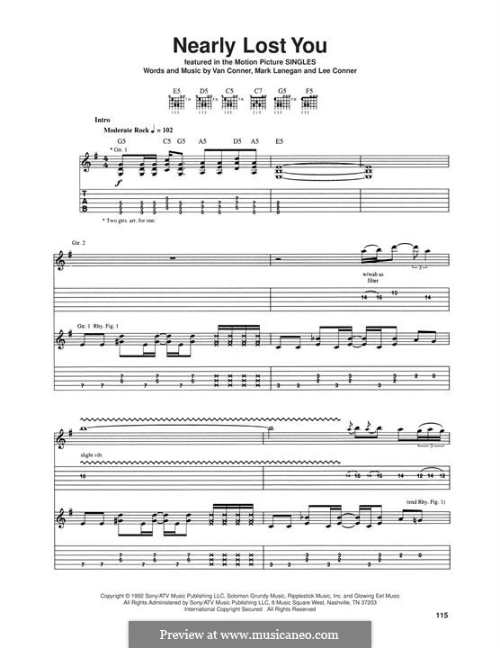 Nearly Lost You (Screaming Trees) by L. Conner, V. Conner on MusicaNeo