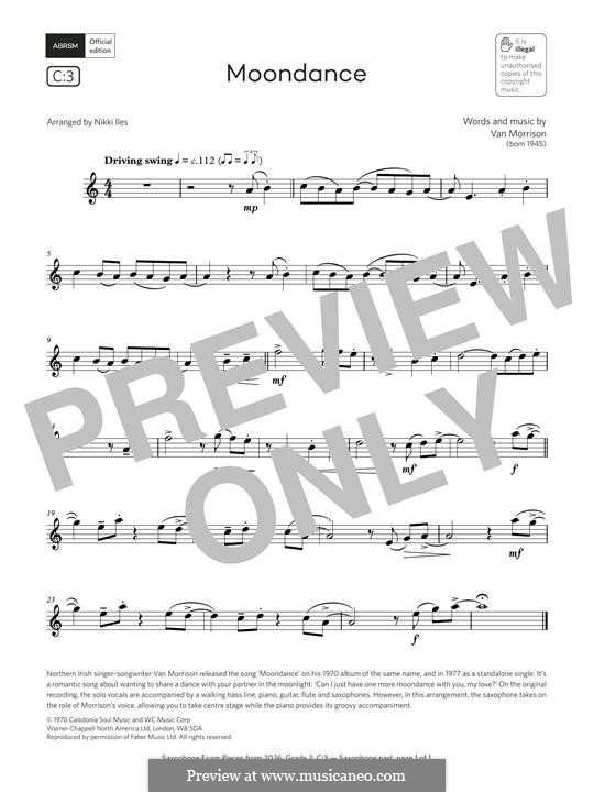 Moondance by V. Morrison - sheet music on MusicaNeo