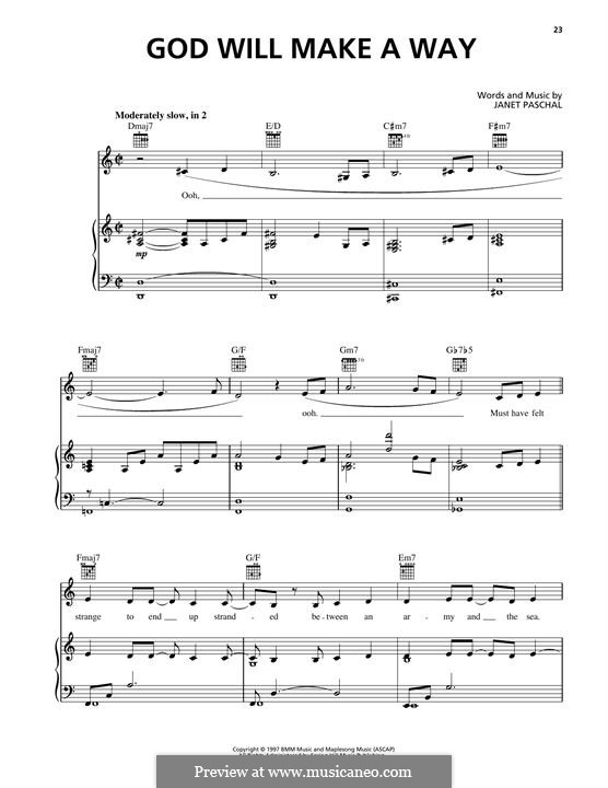 God Will Make A Way by J. Paschal - sheet music on MusicaNeo