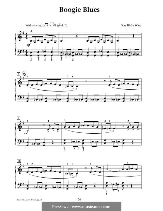 Boogie Blues by K.H. Ward - sheet music on MusicaNeo