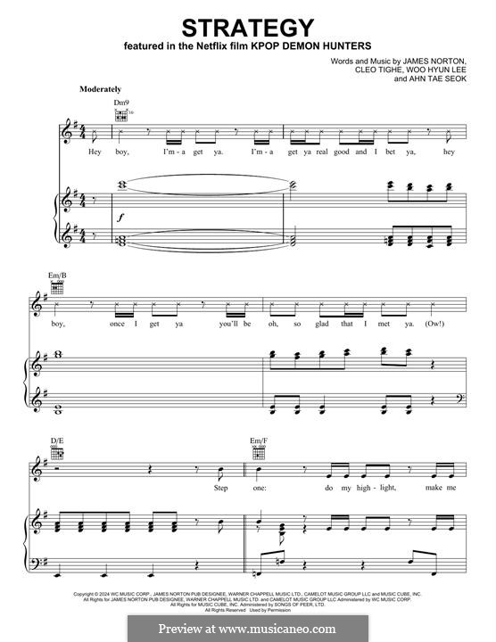 Strategy (from KPop Demon Hunters) by C. Tighe, J. Norton on MusicaNeo