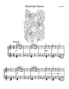 Butterfly Dance by Helena D - sheet music on MusicaNeo
