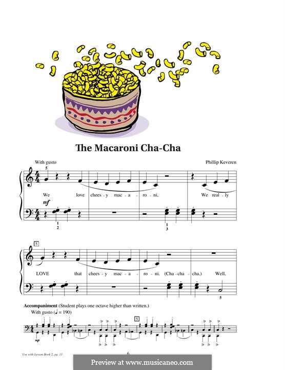 The Macaroni Cha-Cha by P. Keveren - sheet music on MusicaNeo