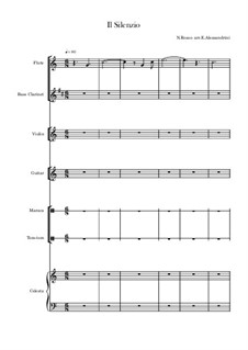 Il silenzio by folklore - sheet music on MusicaNeo