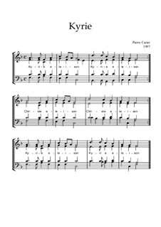 Messe Kyrie by P. Carier - sheet music on MusicaNeo