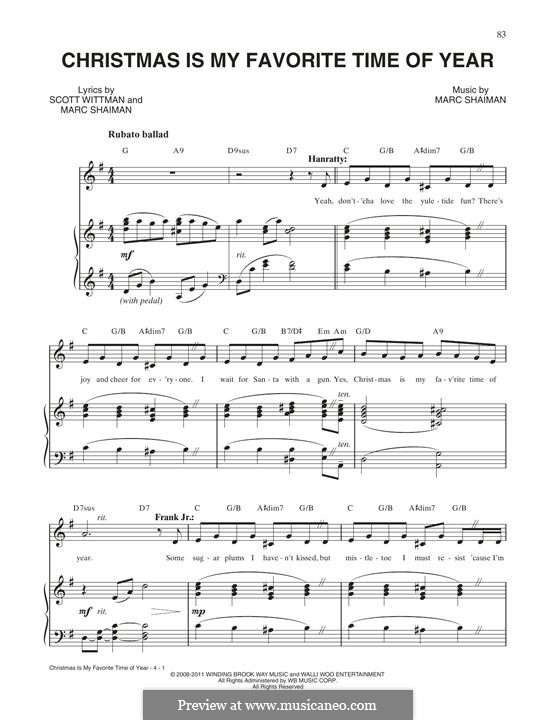 Christmas Is My Favorite Time Of Year (from Catch Me If You Can) by M ...