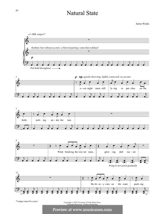 Natural State by J. Weeks - sheet music on MusicaNeo