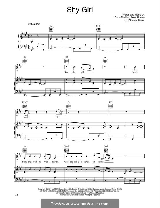 Shy Girl (O-Town) by D. Deviller, S. Hosein, S.A. Kipner on MusicaNeo