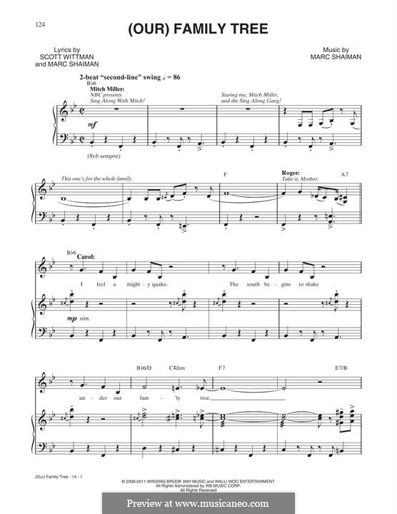 (Our) Family Tree (from Catch Me If You Can) by M. Shaiman on MusicaNeo