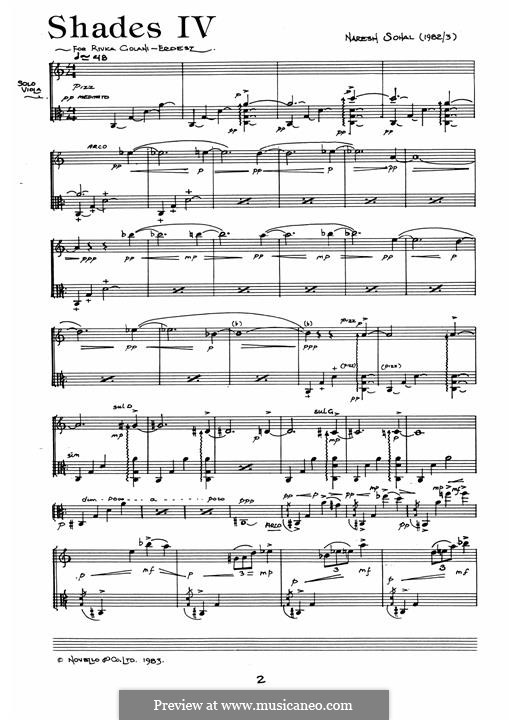 Shades IV by N. Sohal - sheet music on MusicaNeo