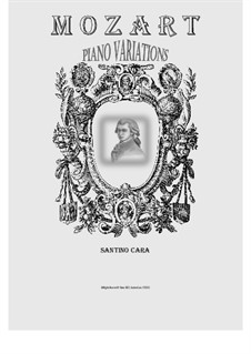 Mozart's Complete Variations for Piano by W.A. Mozart on MusicaNeo