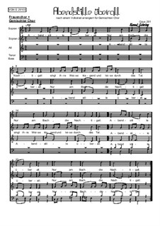 Abendliederzyklus. Abendstille überall, Op.291 by folklore on MusicaNeo